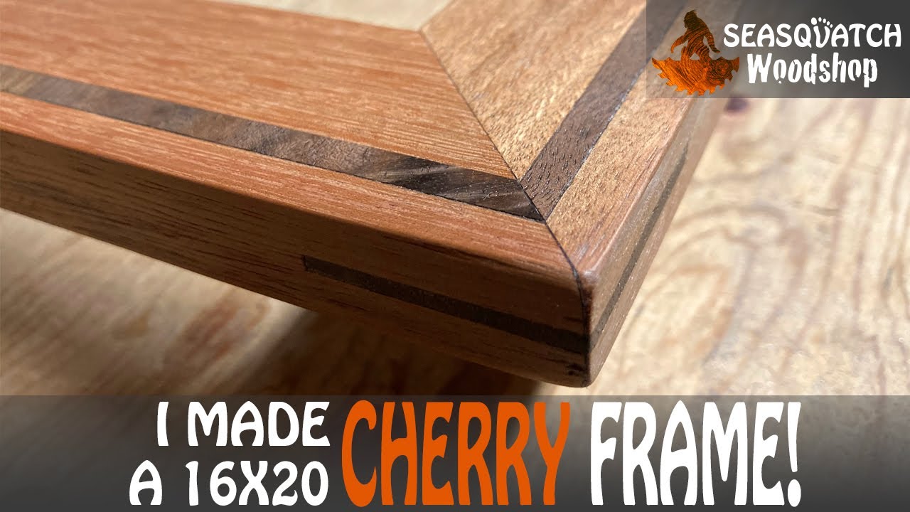 Making a Cherry Picture Frame With a Walnut Inlay - YouTube