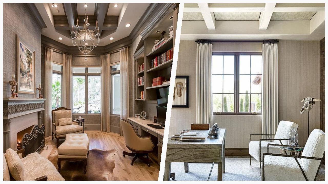 75 Mediterranean Home Office Design Ideas You'll Love - YouTube