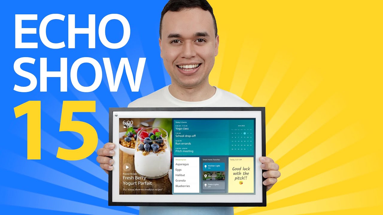 Amazon Echo Show 15 - Nova ALEXA Vale a pena? - YouTube
