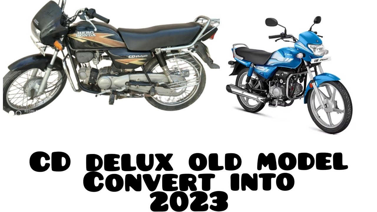 CD delux old model convert into new model 2023 #bike #painting #denting ...
