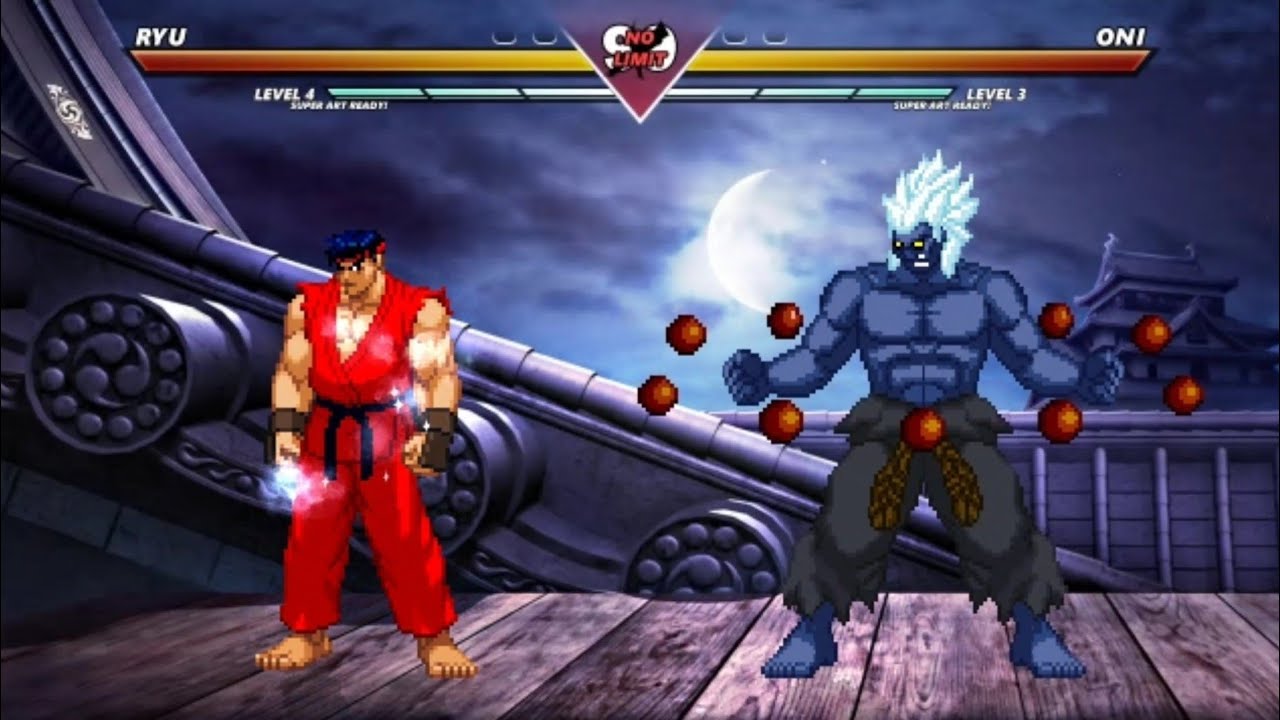 RYU vs ONI - VERY INCREDIBLY EXCITING FIGHT ! - YouTube