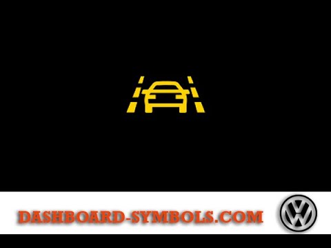 Volkswagen Lane Keeping System (Lane Assist) Is Regulating Warning ...