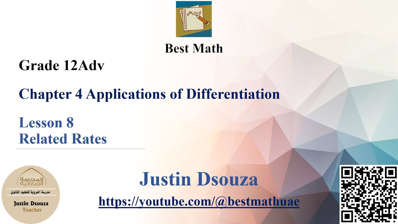 Related Rates | Applications of Differentiation | - YouTube
