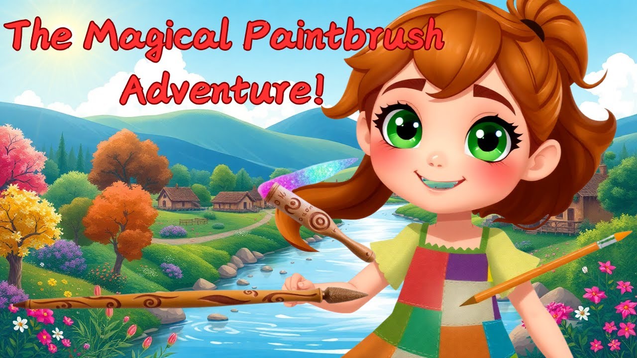 🎨 The Magical Paintbrush Adventure! 🌈 | A Heartwarming Kids Story - YouTube