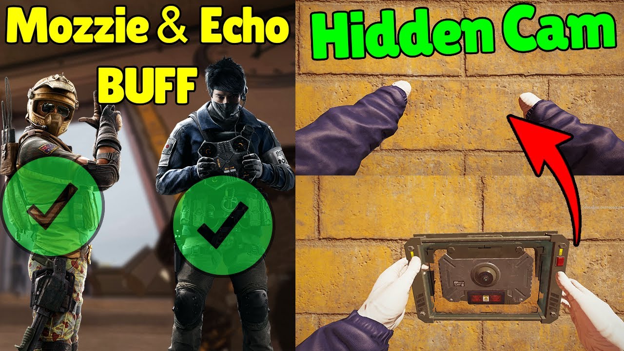 *NEW* Mozzie and Echo BUFF! | Hidden Cams On Reworked Outback - Rainbow Six Siege High Calibre ...