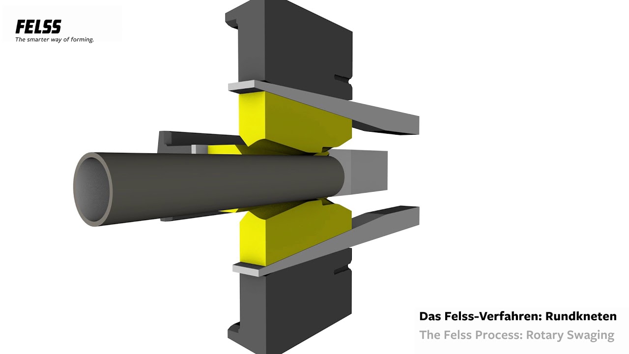 Felss Rundkneten // rotary swaging - YouTube