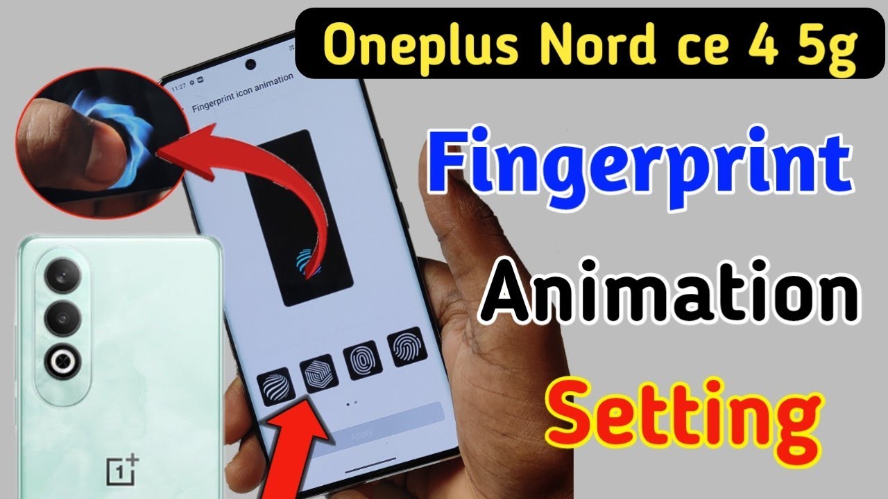 Oneplus Nord ce 4 5g Fingerprint animation kaise lagaye / fingerprint ...