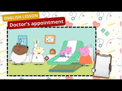 English Lesson with Peppa Pig || Doctor's Visit || English for Kids and ...
