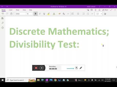 Discrete Mathematics : - ( Divisibility test ) - 131. # ...