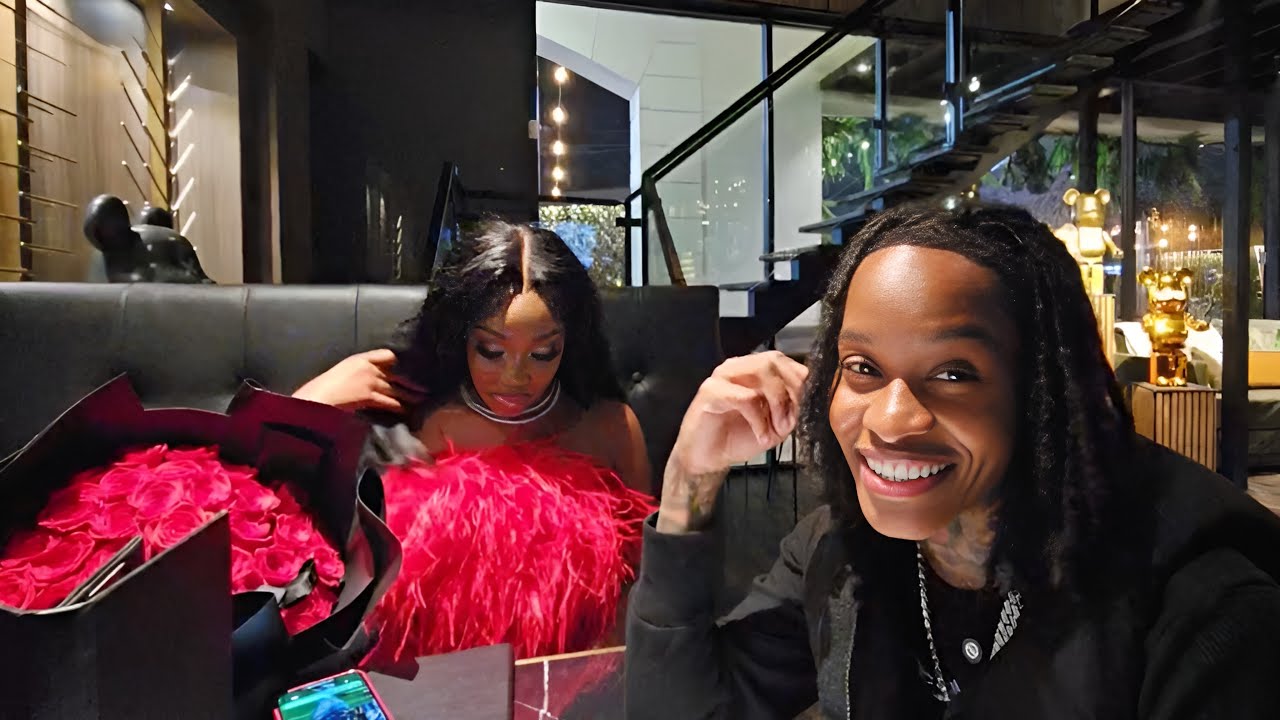 Lil Perfect Surprises Fine Shhh With Flowers🌹 For Her Birthday! - YouTube
