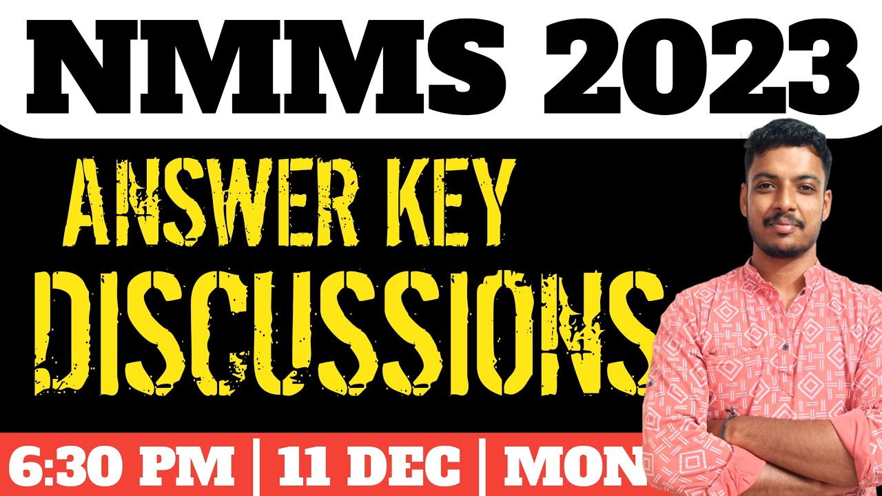 NMMS ANSWER KEY 2023 NMMS 2023 ANSWER KEY NMMS EXAM YouTube nmms-answer-key-2023-nmms-2023-answer-key-nmms-exam-youtube