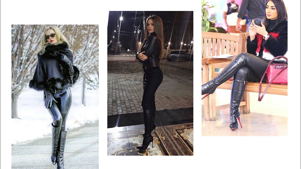 Beautiful Leather Long Killer & High Heel Shoes Collection Ideas For ...