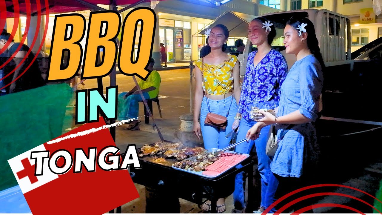 Checking out the Night BBQ markets in Tonga | Tonga Vlog 2024 - YouTube