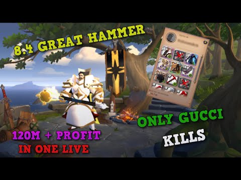 8.4 Great Hammer on Solo Mists! Only Good Fights and Gucci Kills! ALBION ONLINE