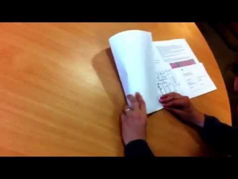 A1 to A4 folding for Ring Binding - YouTube