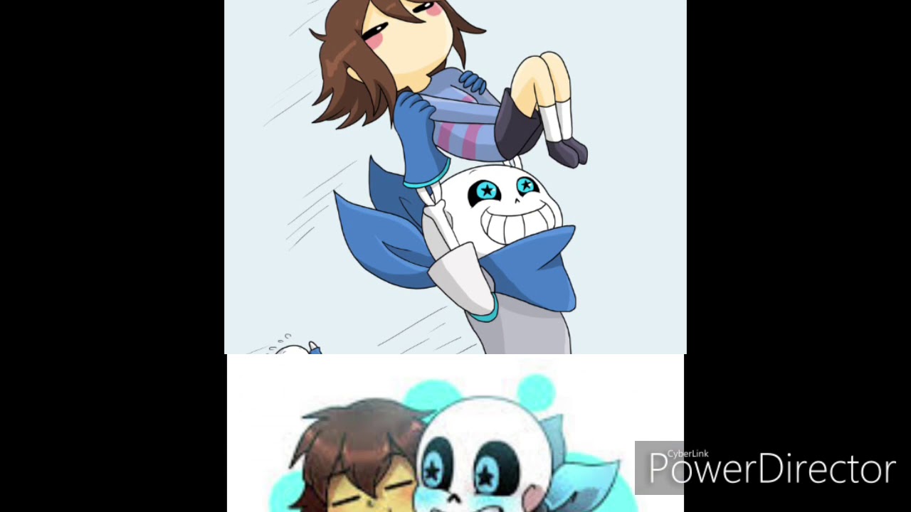 Blue sans x frisk underswap - YouTube