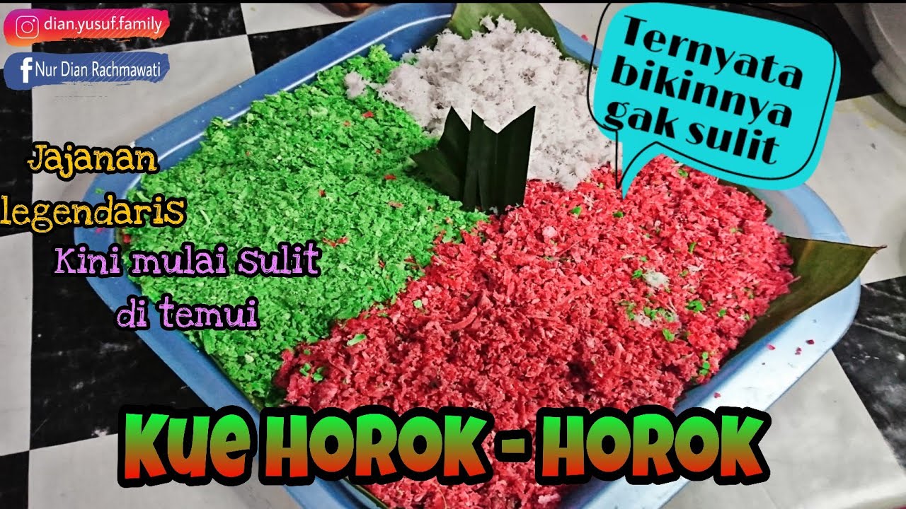 Resep Kue Horok - horok Tepung Beras - YouTube