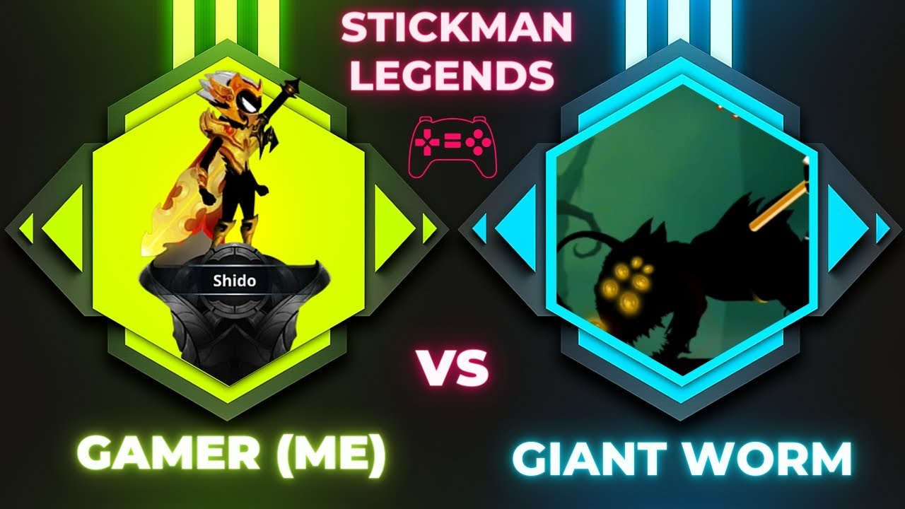 How To Kill Giant Worm In Stickman Legends | Kill 2nd Boss | Giant Worm ...