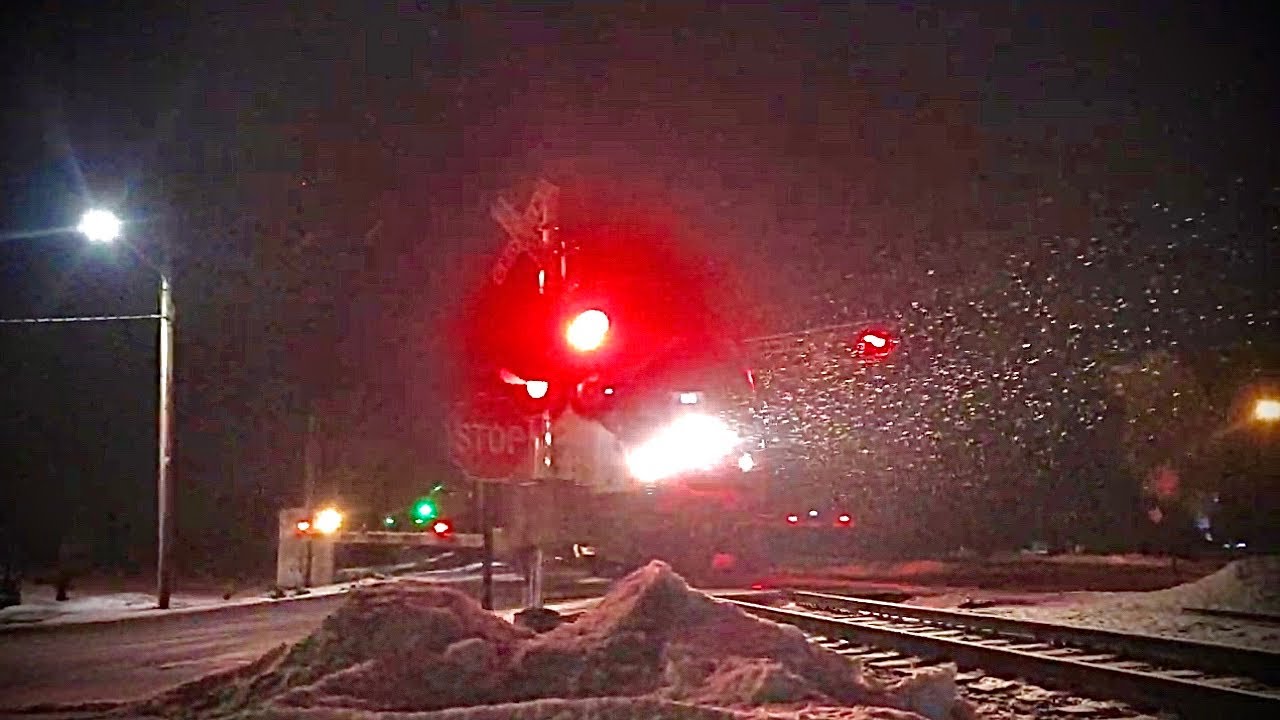 Amtrak 51 Flying by New Ross, Indiana on Main Street with Beech Grove ...