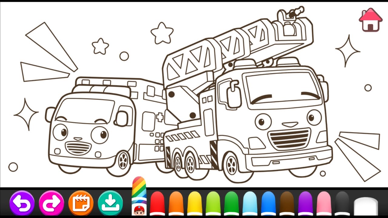 30 Mewarnai Tayo | Tayo Coloring | Mewarnai Mobil - YouTube