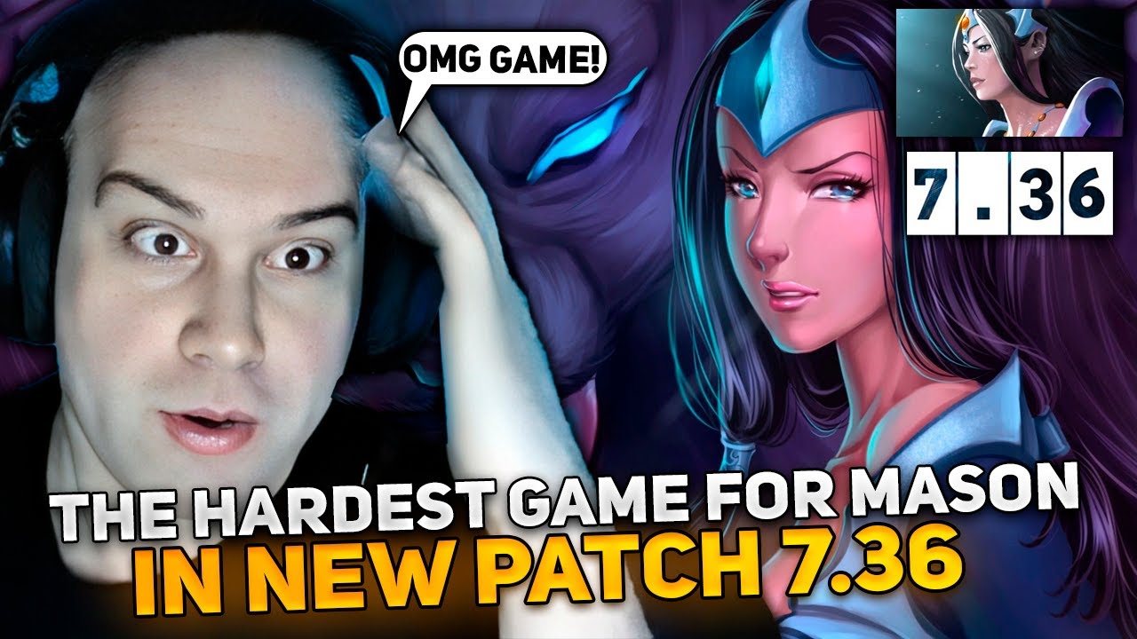 THE HARDEST GAME FOR MASON on MIRANA CARRY in NEW PATCH 7.36 - YouTube