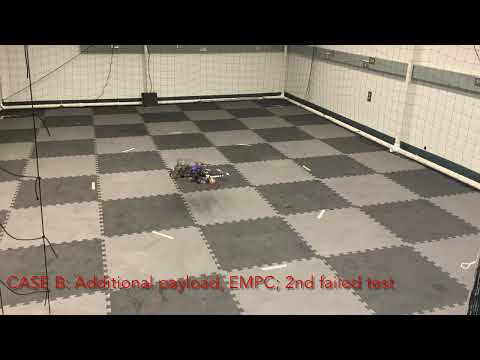 EMPC-Based Flight Control and Collision-Free Path Planning for a Quadrotor With Unbalanced Payload