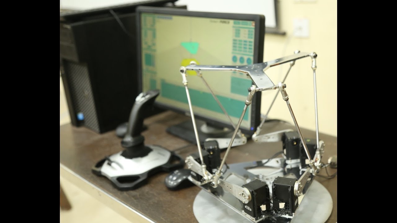 Stewart Platform with Force Control - YouTube