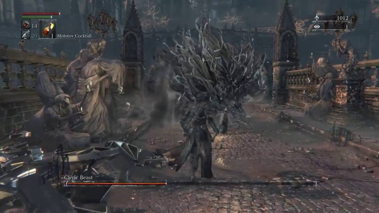 First Bloodborne boss take down. - YouTube