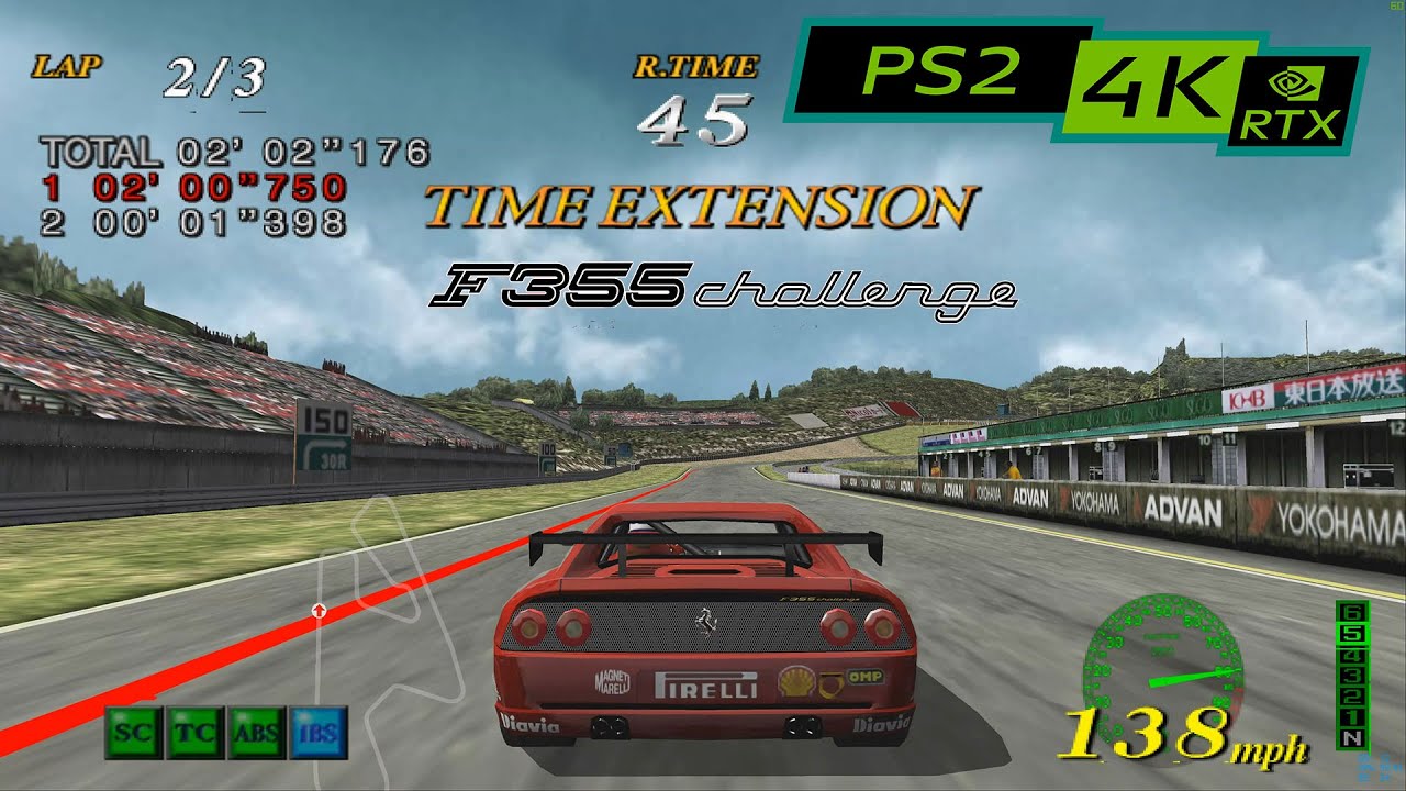 Ferrari F355 Challenge / 4K PS2 emulator PCSX2 / RTX 2080ti - YouTube