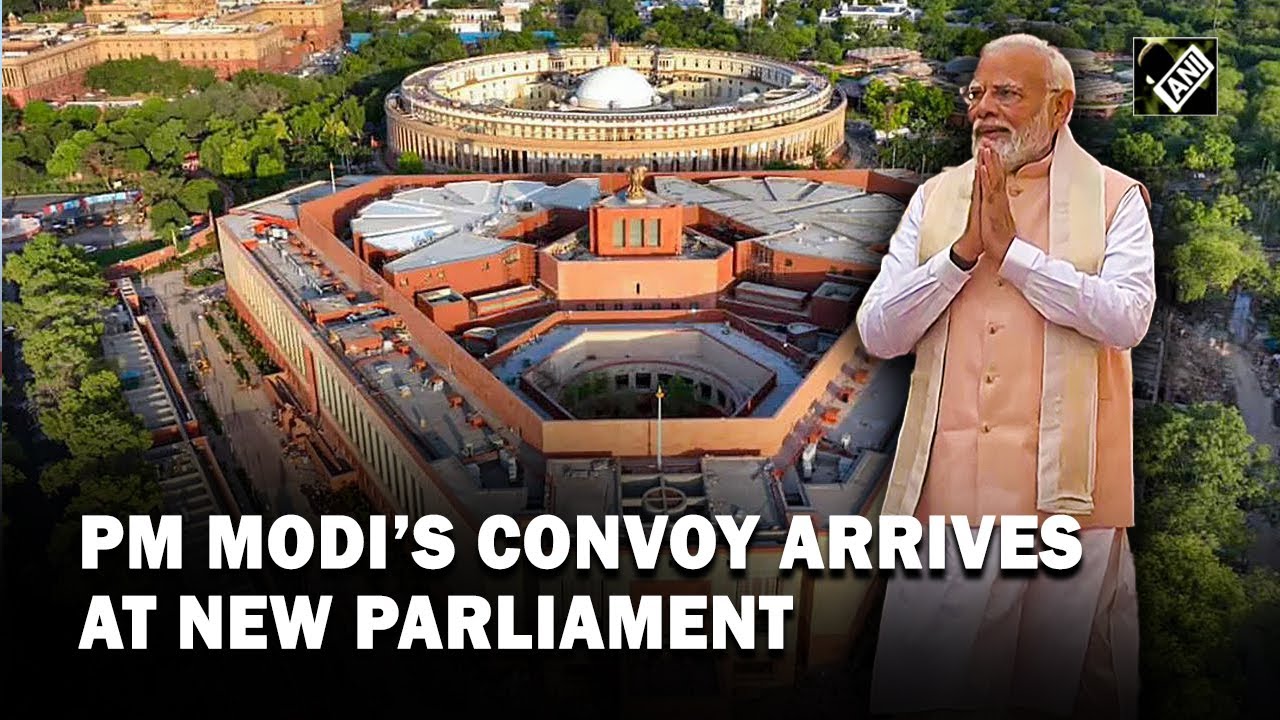 New Parliament inauguration: Convoy of PM Modi arrives at new ...