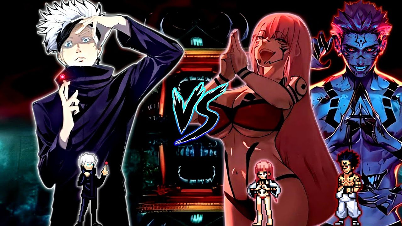 Limitless Gojo V2 OP VS Manga Sukuna V5 VS & Female Sukuna OP in Jump Force Mugen - YouTube