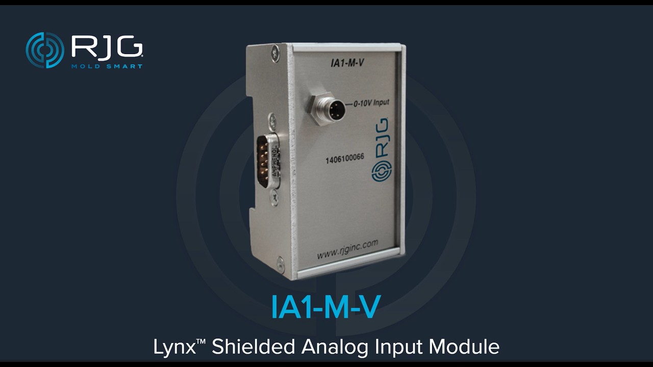 Installing the IA1-M-V Lynx™ Shielded Analog Input Module | RJG Setup ...