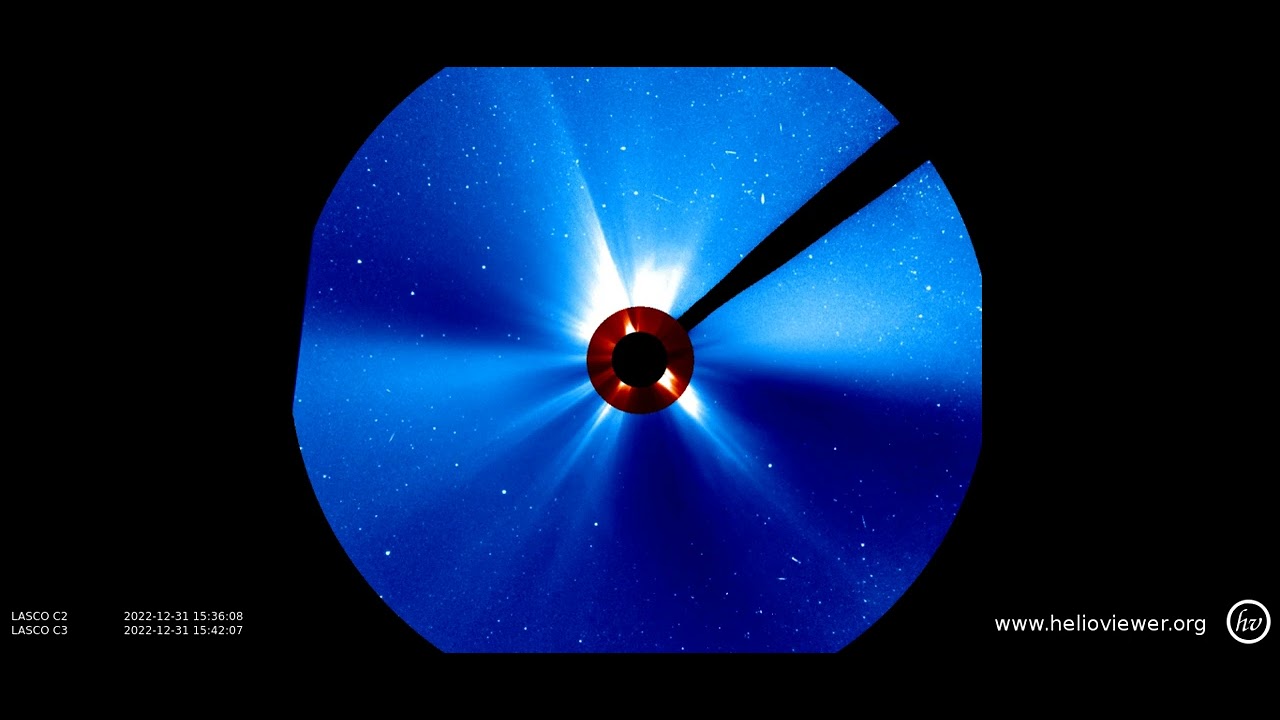 LASCO C2/C3 (2022-12-30 11:12:08 - 2023-01-01 05:48:08 UTC) - YouTube