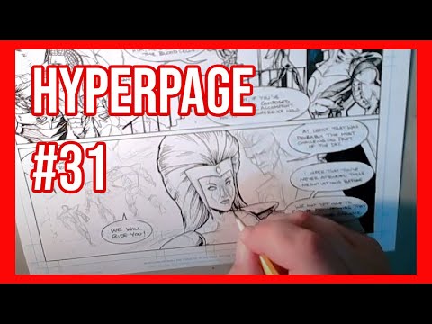 Blood Force Hyperpages #31: Drawing a comic page (time lapse) - YouTube