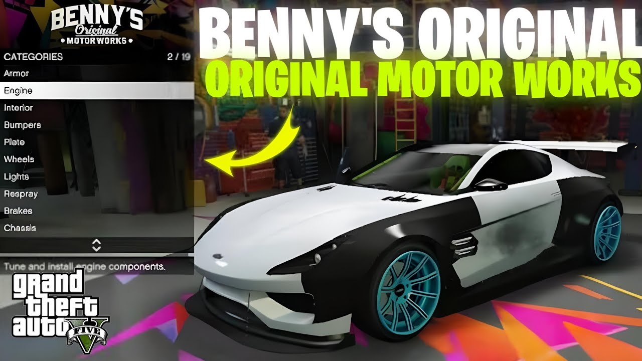 HOW TO INSTALL BENNY'S ORIGINAL MOTOR WORKS IN GTA 5 2024 - YouTube