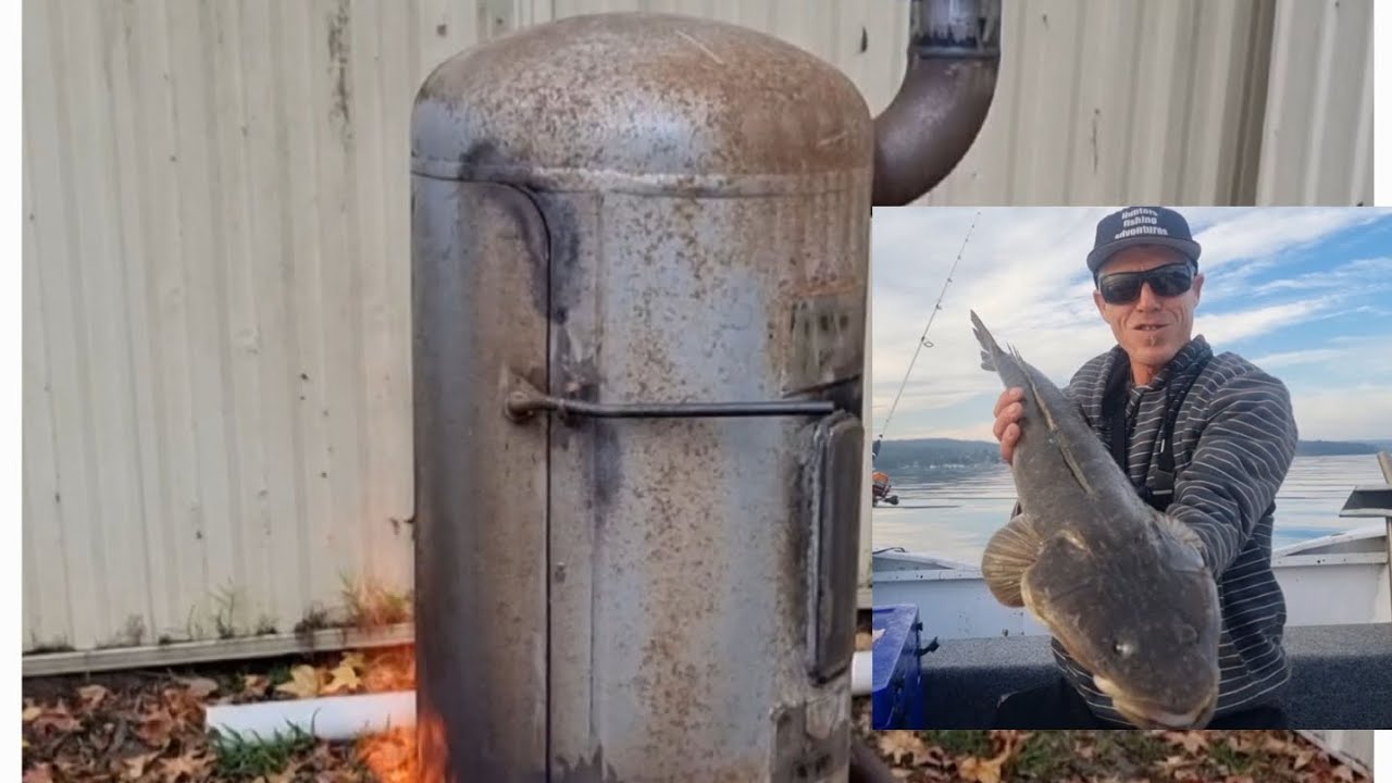 Lure and bait fishing catch & cook home-made smoker - YouTube