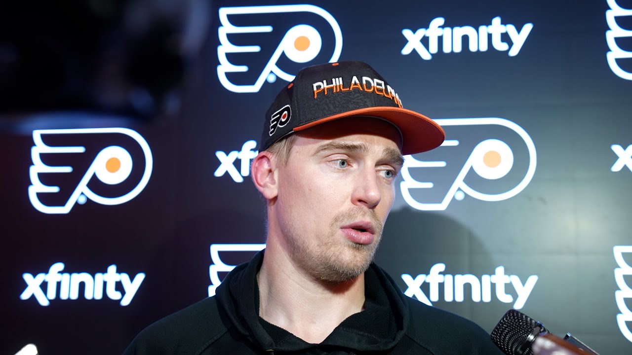 1/21 PHI vs. DET Postgame: Rasmus Ristolainen - YouTube