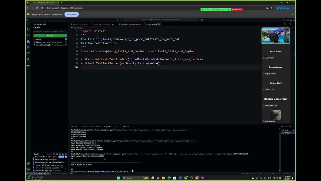032425 COSC 1336 Python list return value no parameter - YouTube