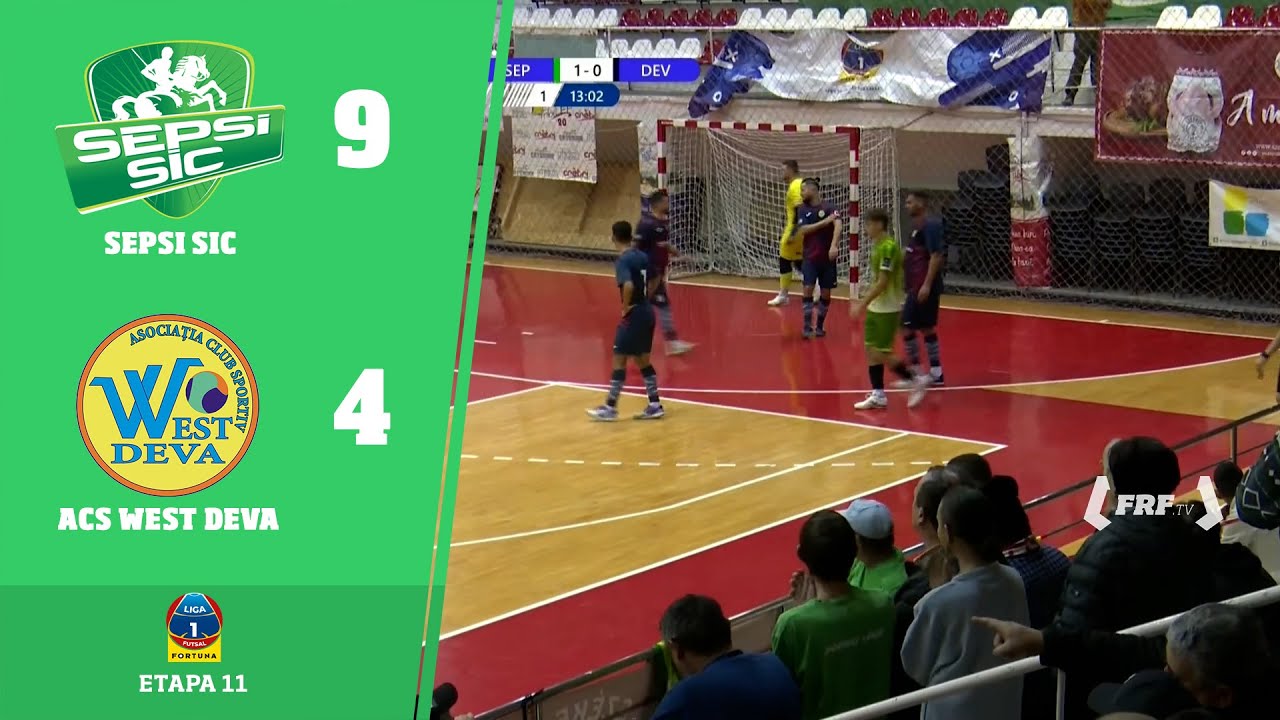 Liga 1 Futsal Casa Pariurilor, Etapa 11: Sepsi SIC - ACS West Deva, 9 ...