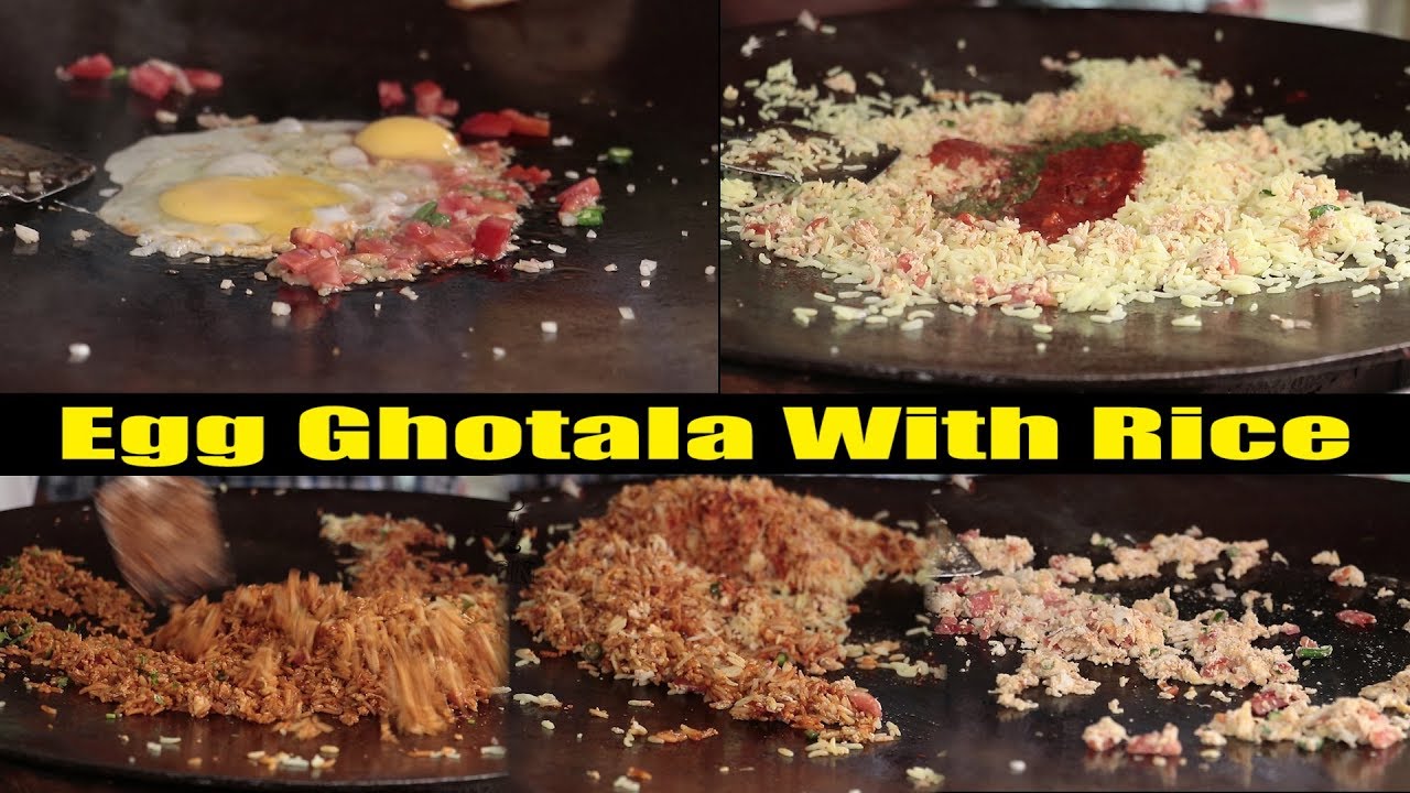 Egg Ghotala In 3 Minutes Street Food | Egg Rice Recipe | Mumbai Street ...