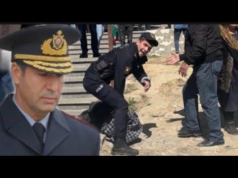 Bazar polisi nazir Vilayət Eyvazovun papağını soxdu yerə - PAYLAŞ