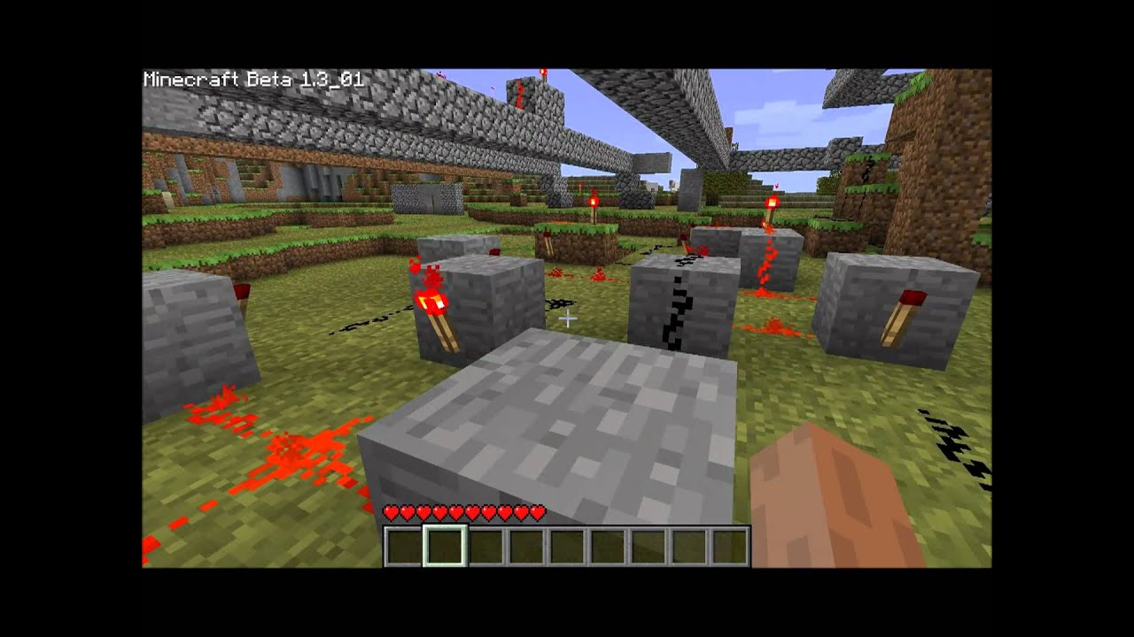 Minecraft Red stone Mini game Tic tac toe - YouTube