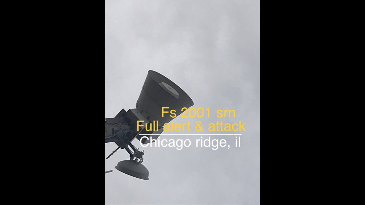 FS 2001 srn attack, alert, fast wail test. Chicago ridge, il. - YouTube