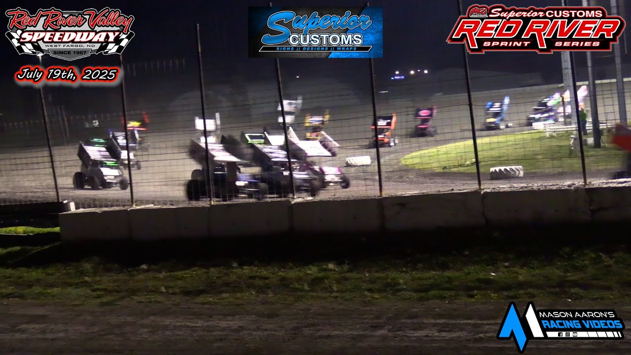 Red River Valley Speedway IMCA Racesaver Sprint A-Main (7/19/25) - YouTube