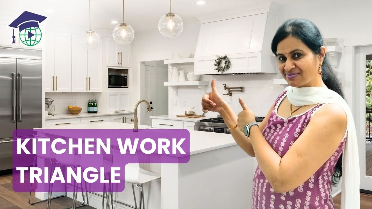 Kitchen Work Triangle | Online Interior Design Courses - YouTube