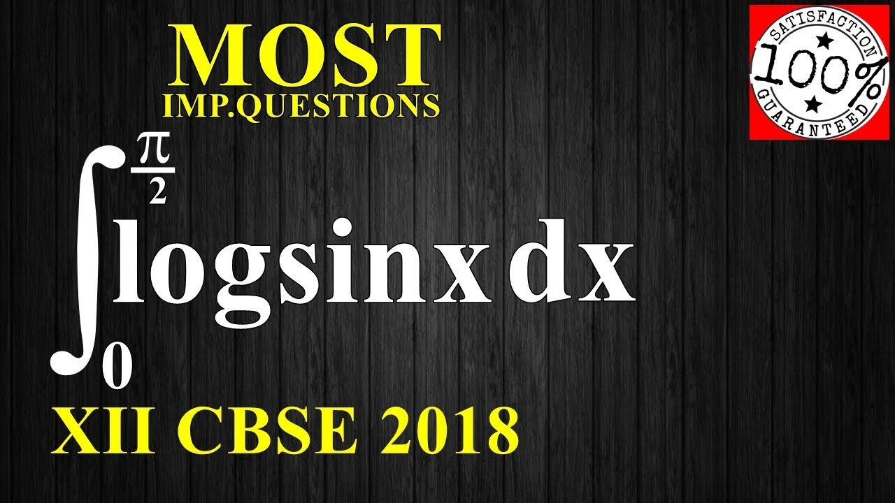Q66 Class 12 Maths Integrate 0 to 2 Of Log sin x And Logcosx