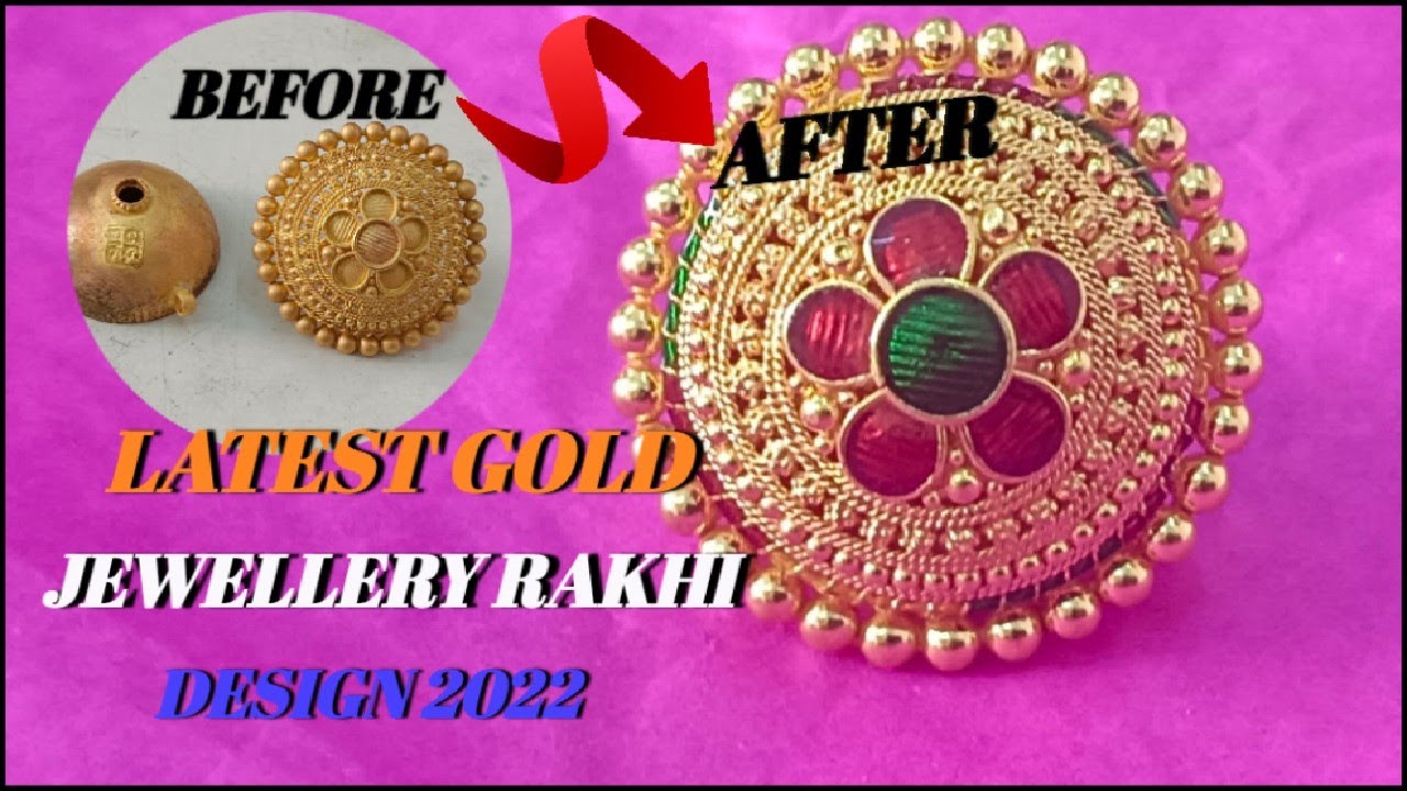 Latest Gold Rakhdi Design 2022//New Gold Jewellery Designs 2022//Gold ...