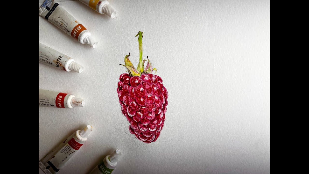 watercolor painting for beginners | simple painting | raspberry ...