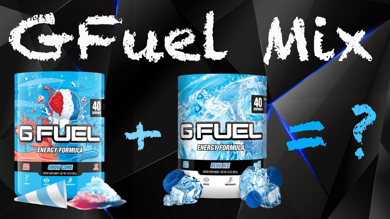 GFuel Mix: Snow Cone and Blue Ice (Taste Test) - YouTube