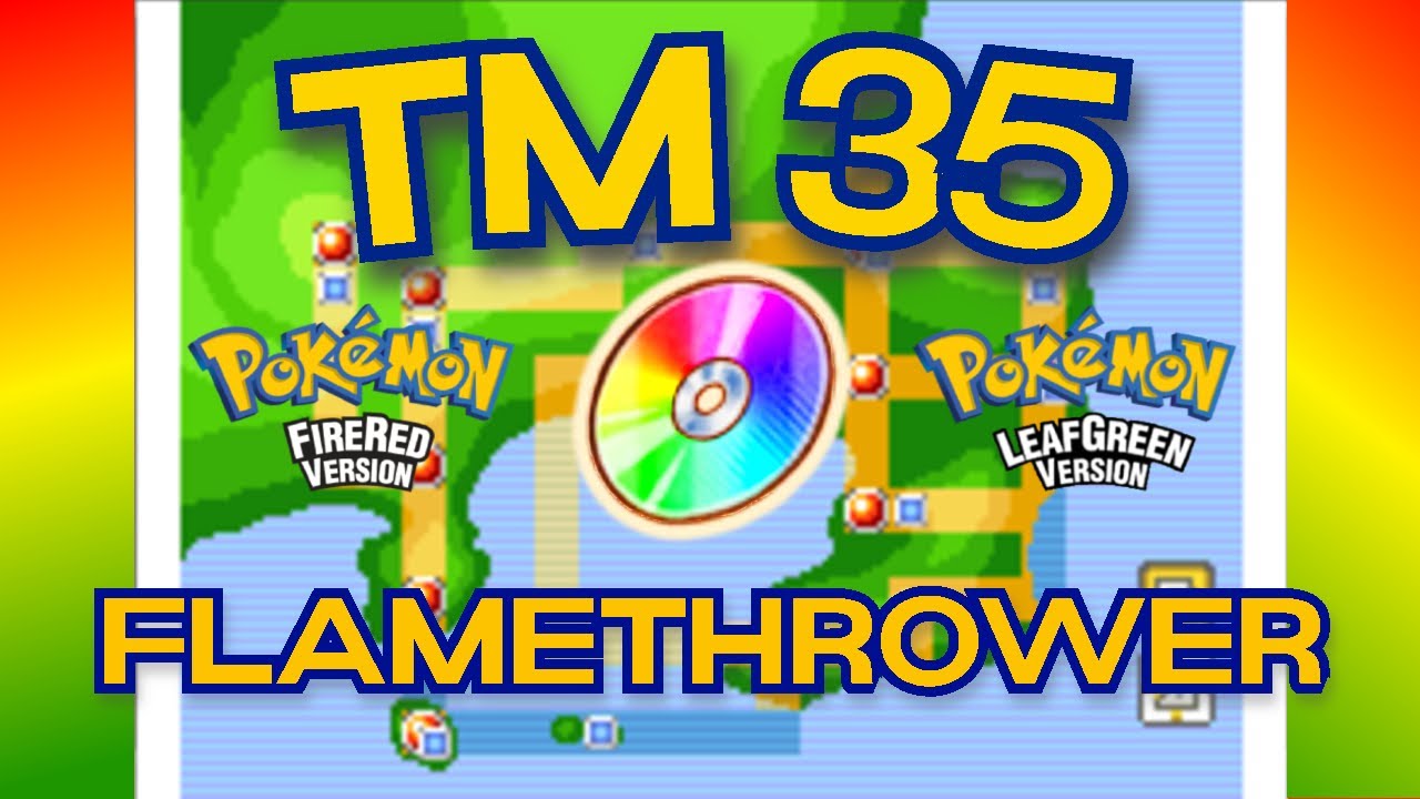How to get TM 35 FLAMETHROWER in Pokemon Fire Red / Leaf Green - YouTube